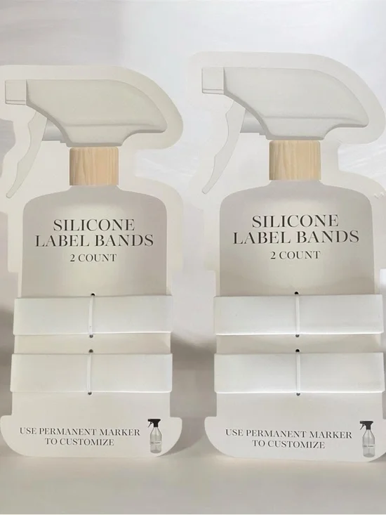 Target | Storage & Organization | Silicone Label Bands 2 Count White ...